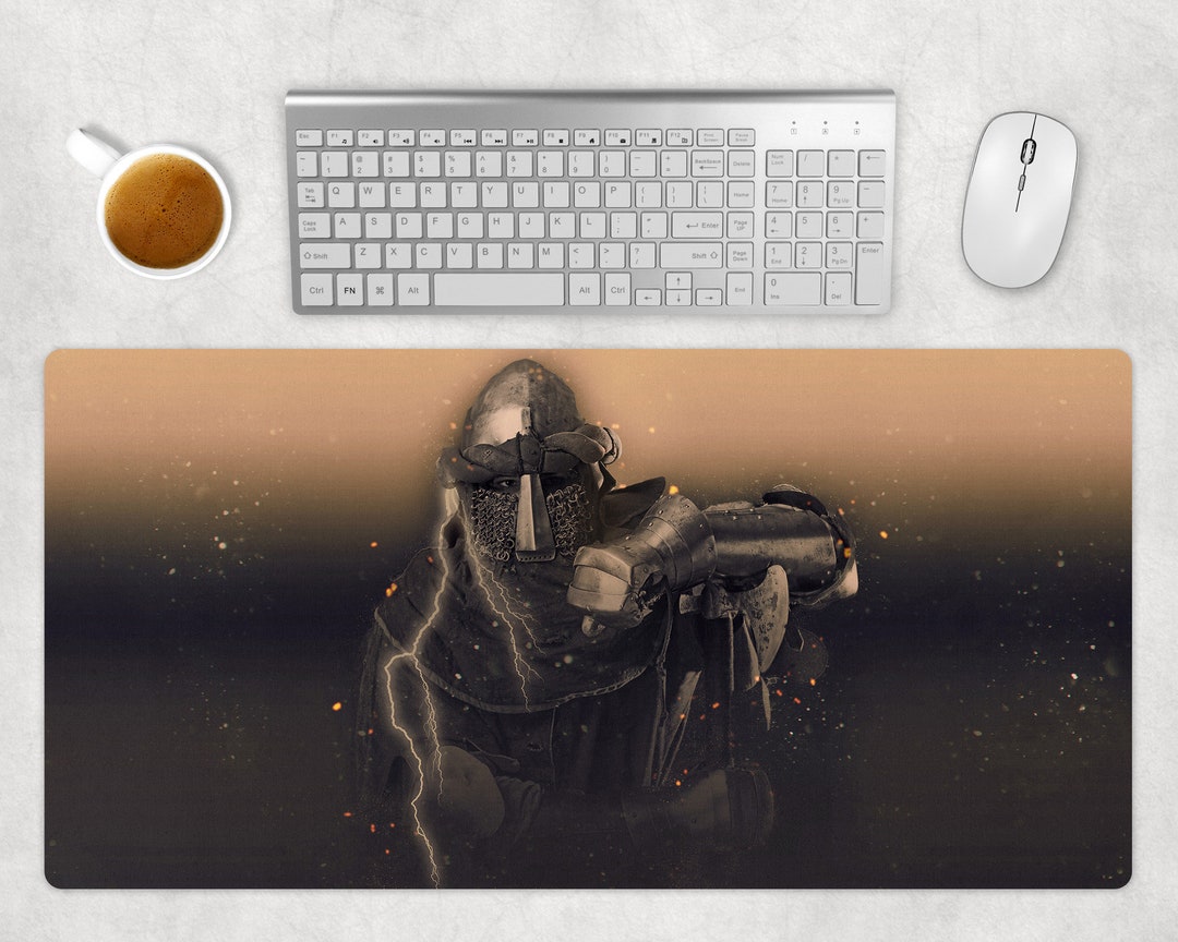 Knight Mouse Pad: Medieval Warrior Desk Mat - Gamer Gift - Etsy