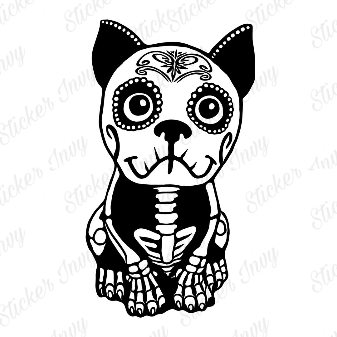 Sugar Skull Frenchie SVG, Halloween SVG, French Bulldog SVG - Etsy