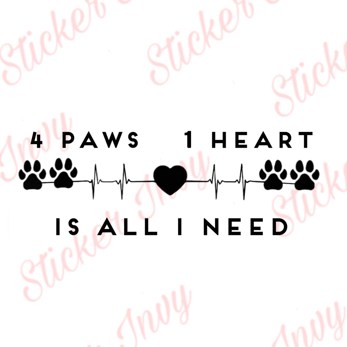 Paw Print SVG, PNG, Dog Heartbeat SVG - Etsy