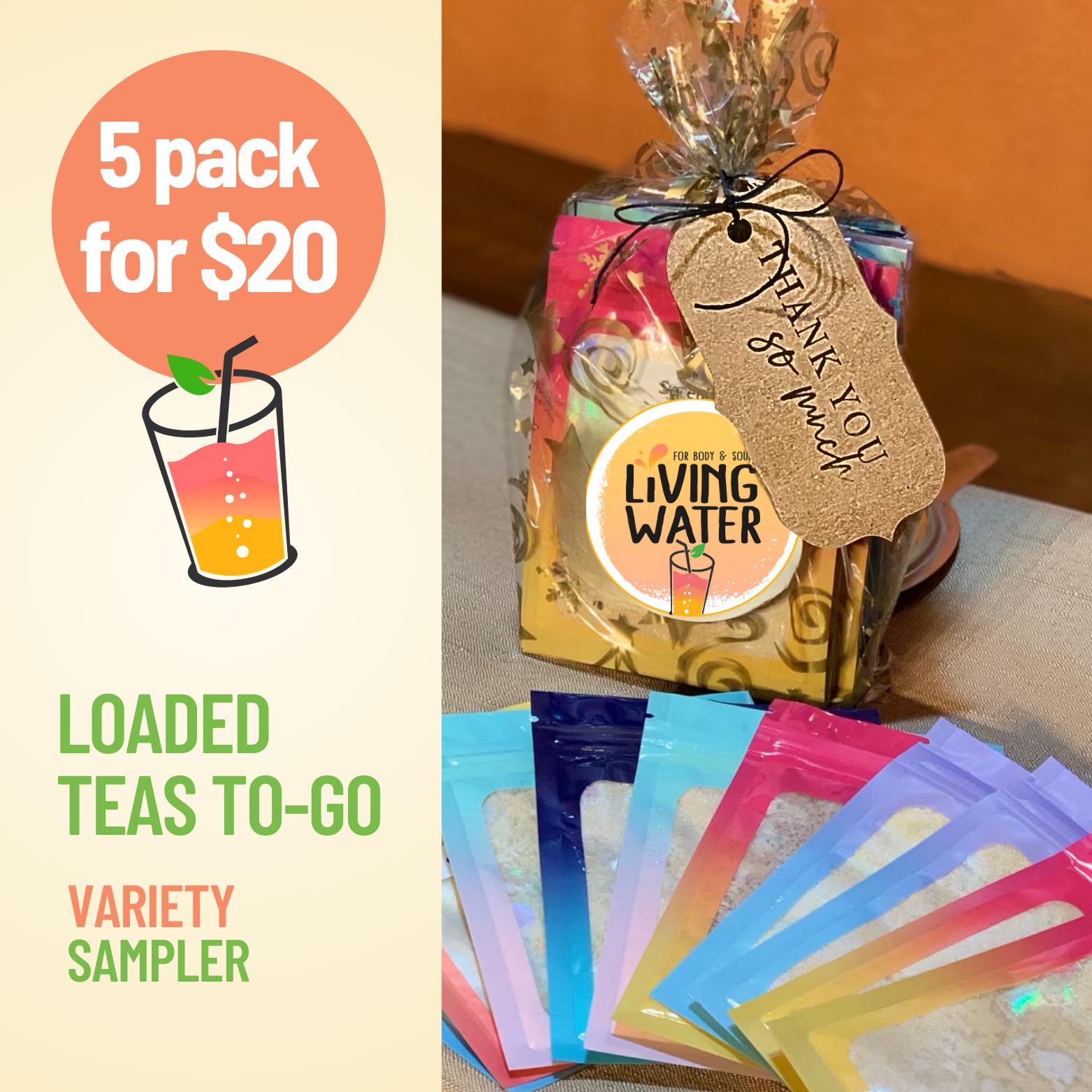 Sampler 40oz Loaded Teas to Go, 5 Pack - Etsy