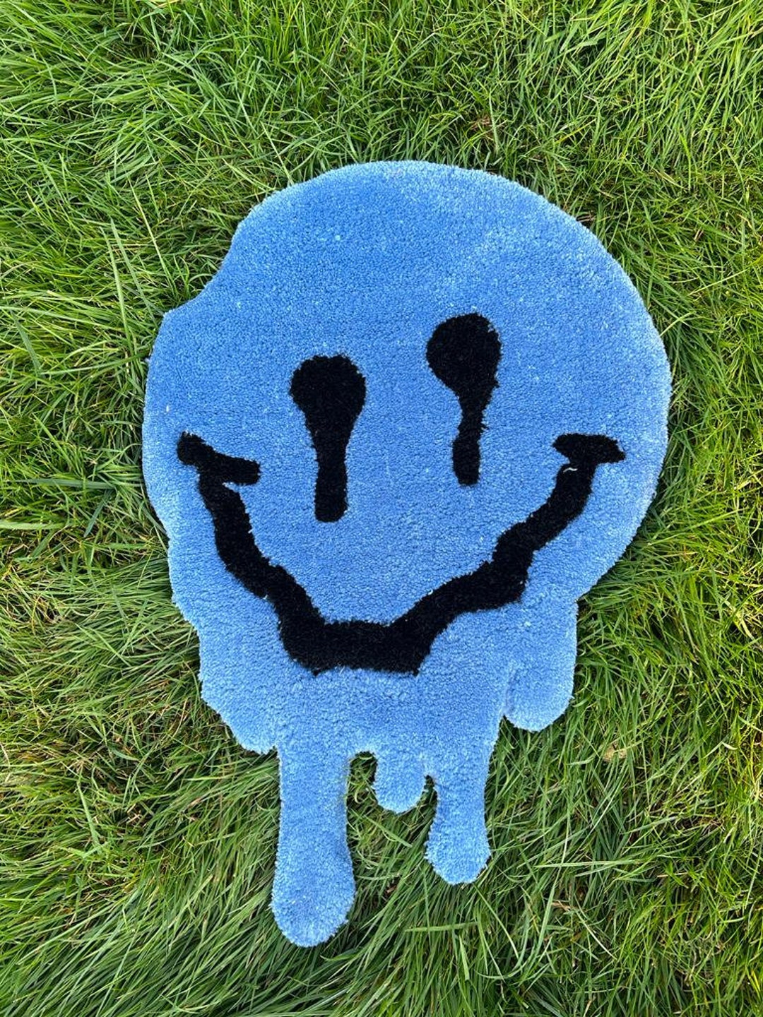 Melted Smiley Face Custom Rug - Etsy