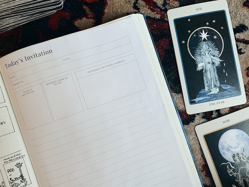 Minimal Tarot Journal Printable | Tarot Spread Pages | Digital PDF ...