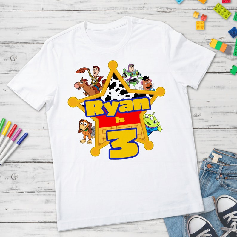 Toy Story Shirt Personalized Birthday Shirt Boys and Girls - Etsy