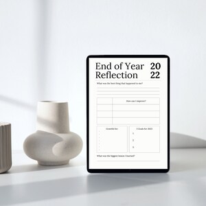 2022 Reflection Template, Instant Download Yearly Review, Goal Planner ...