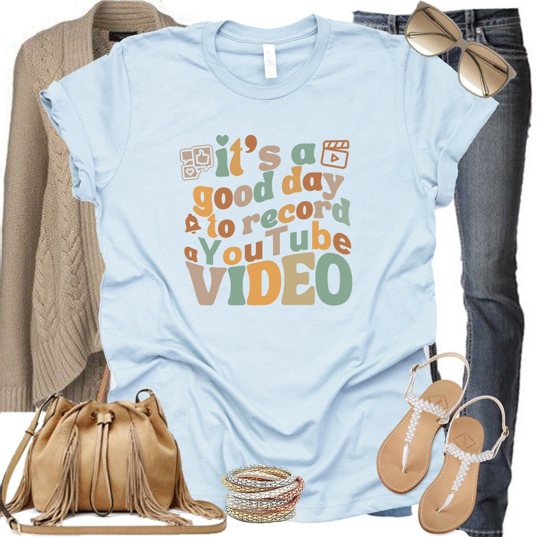 Youtube Content Creator Tshirt Gift for Influencer, Groovy Retro Yrr ...