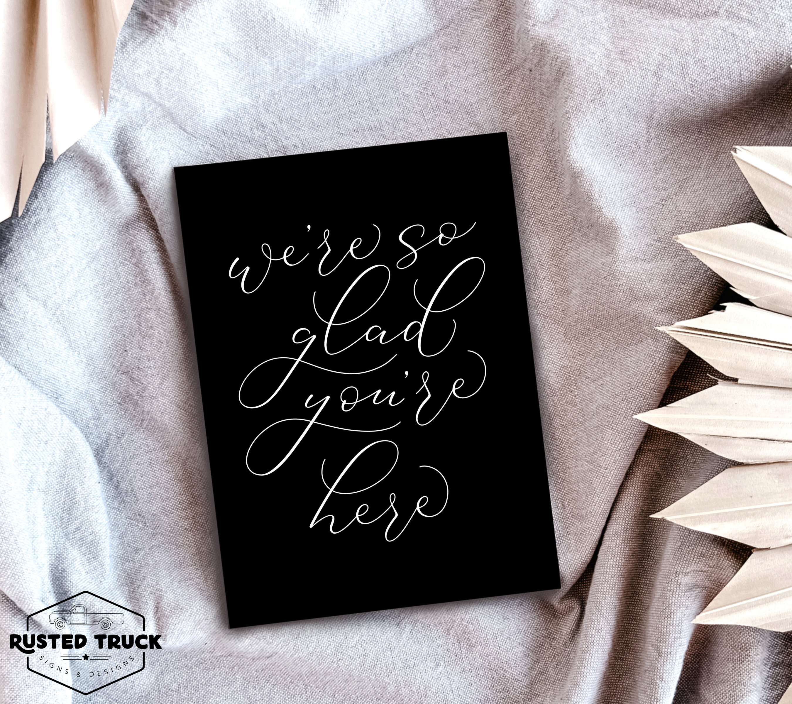 Were so Glad Youre Here Sign Welcome Wedding Signs Wedding - Etsy