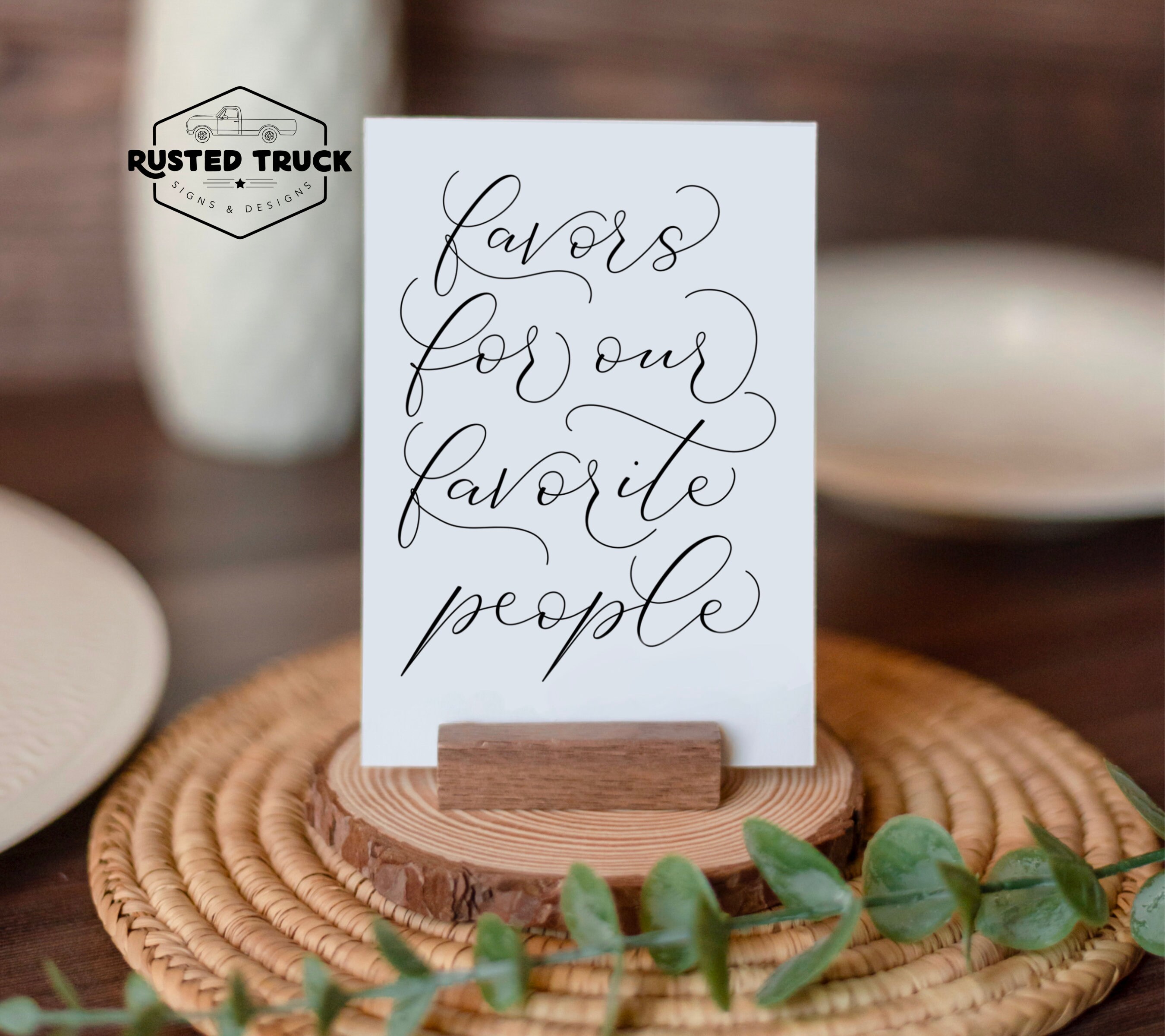 Favors for Our Favorite People Sign, Favors Sign Printable, Wedding ...