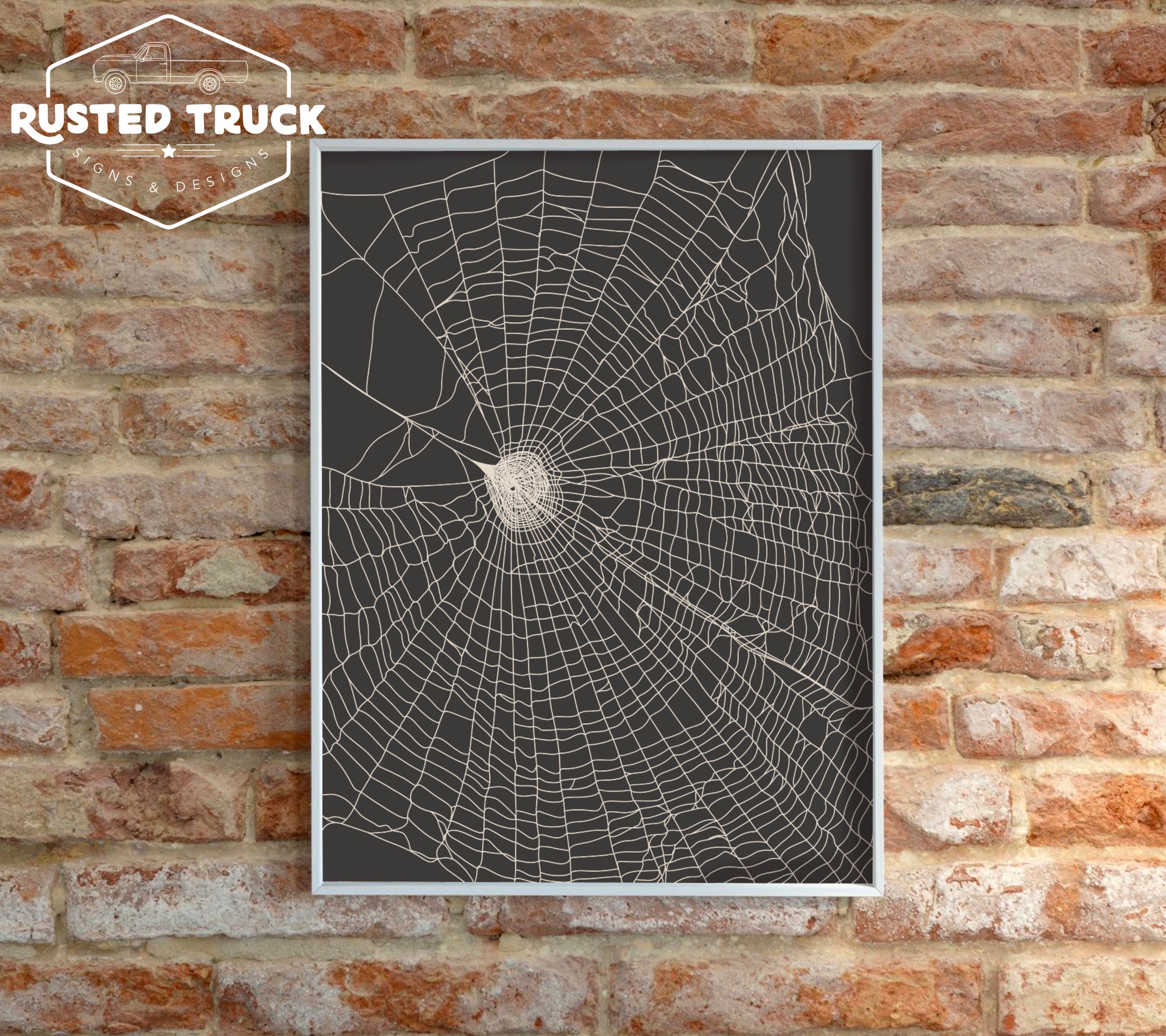 Spider Web Art Print: Spooky Halloween Wall Decor (digital Download) - Etsy