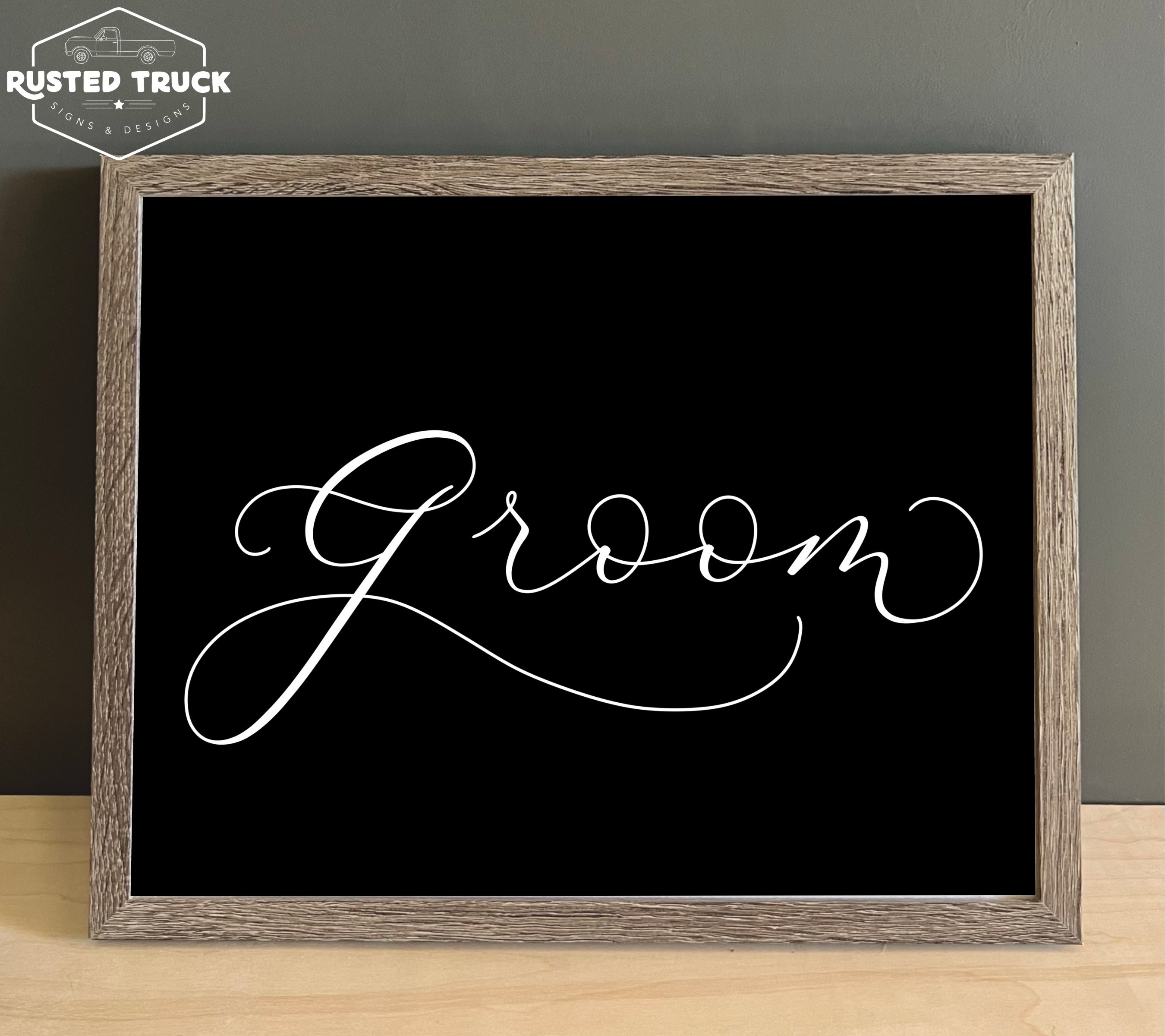 Groom Sign, Printable Wedding Sign, Groom Sign Digital, Groom Chair ...