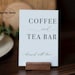 Coffee and Tea Bar Sign, Printable Coffee and Tea Bar Sign, Coffee and ...