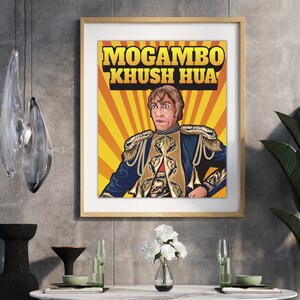 Vibrant Wall Art, Bollywood Actors, Iconic Dialogues, Mogambo Khush Hua ...