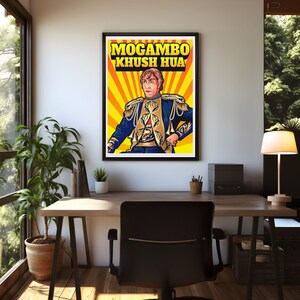 Vibrant Wall Art, Bollywood Actor Portraits, Iconic Dialogues, Mogambo ...