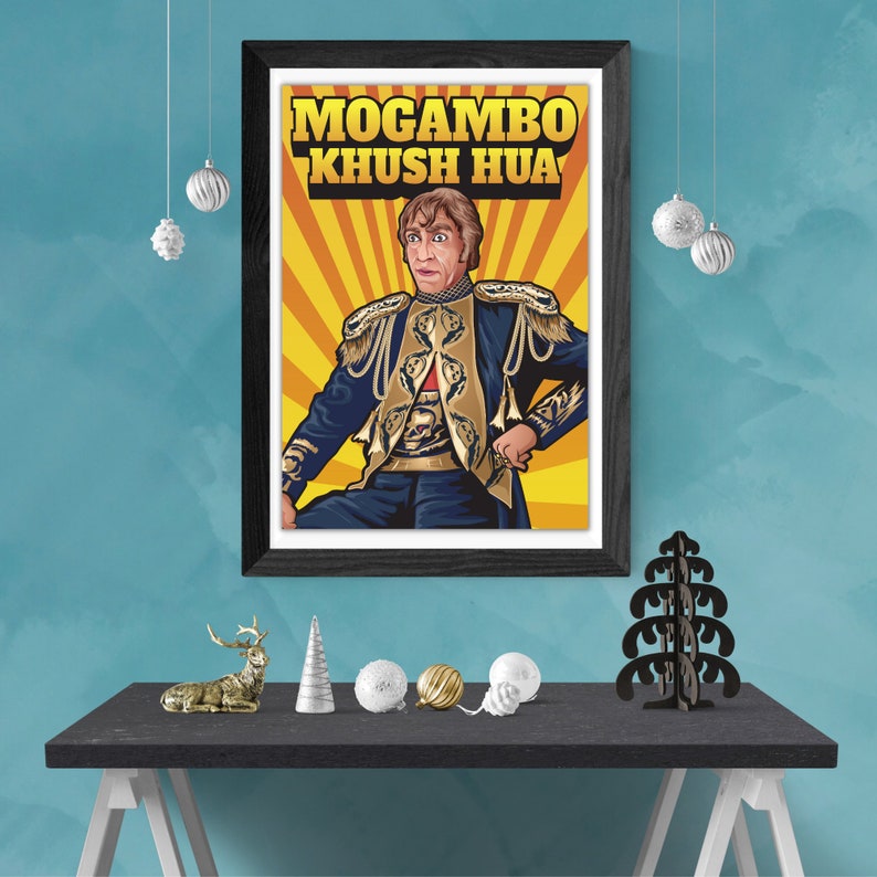 Vibrant Wall Art, Bollywood Actors, Iconic Dialogues, Mogambo Khush Hua ...