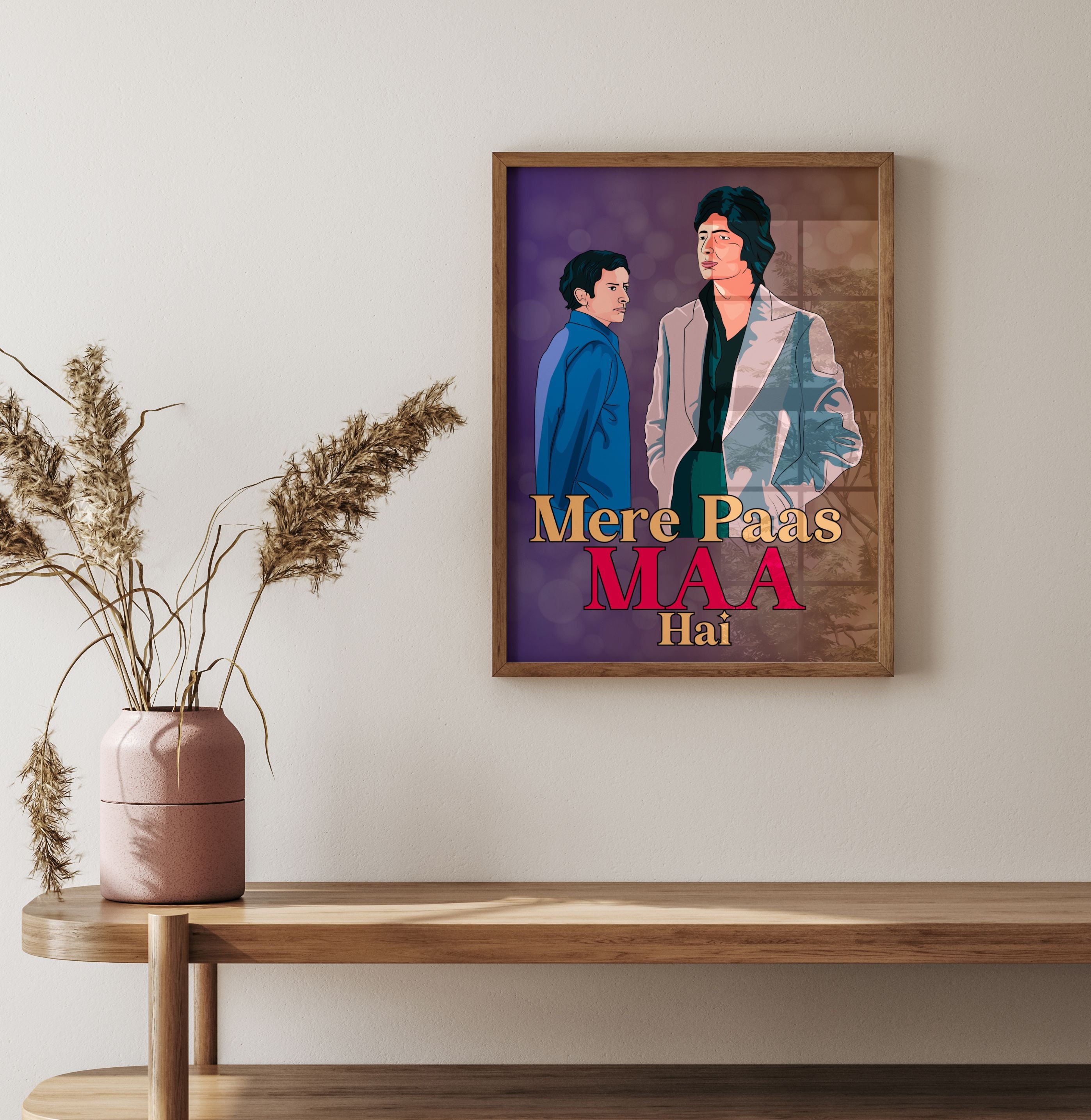 Vibrant Wall Art, Bollywood Actors, Iconic Dialogues, Premium Matte ...