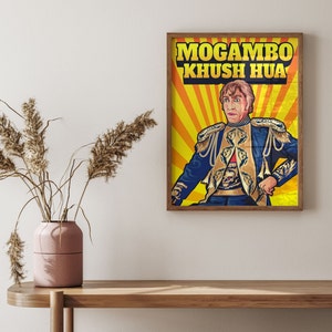 Vibrant Wall Art, Bollywood Actor Portraits, Iconic Dialogues, Mogambo ...