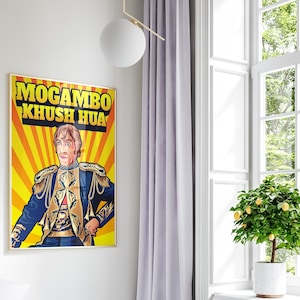 Vibrant Wall Art, Bollywood Actor Portraits, Iconic Dialogues, Mogambo ...