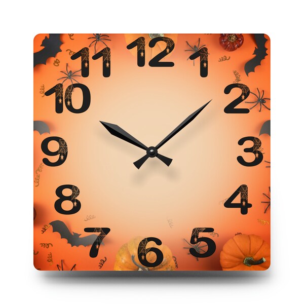 Halloween Clock - Etsy