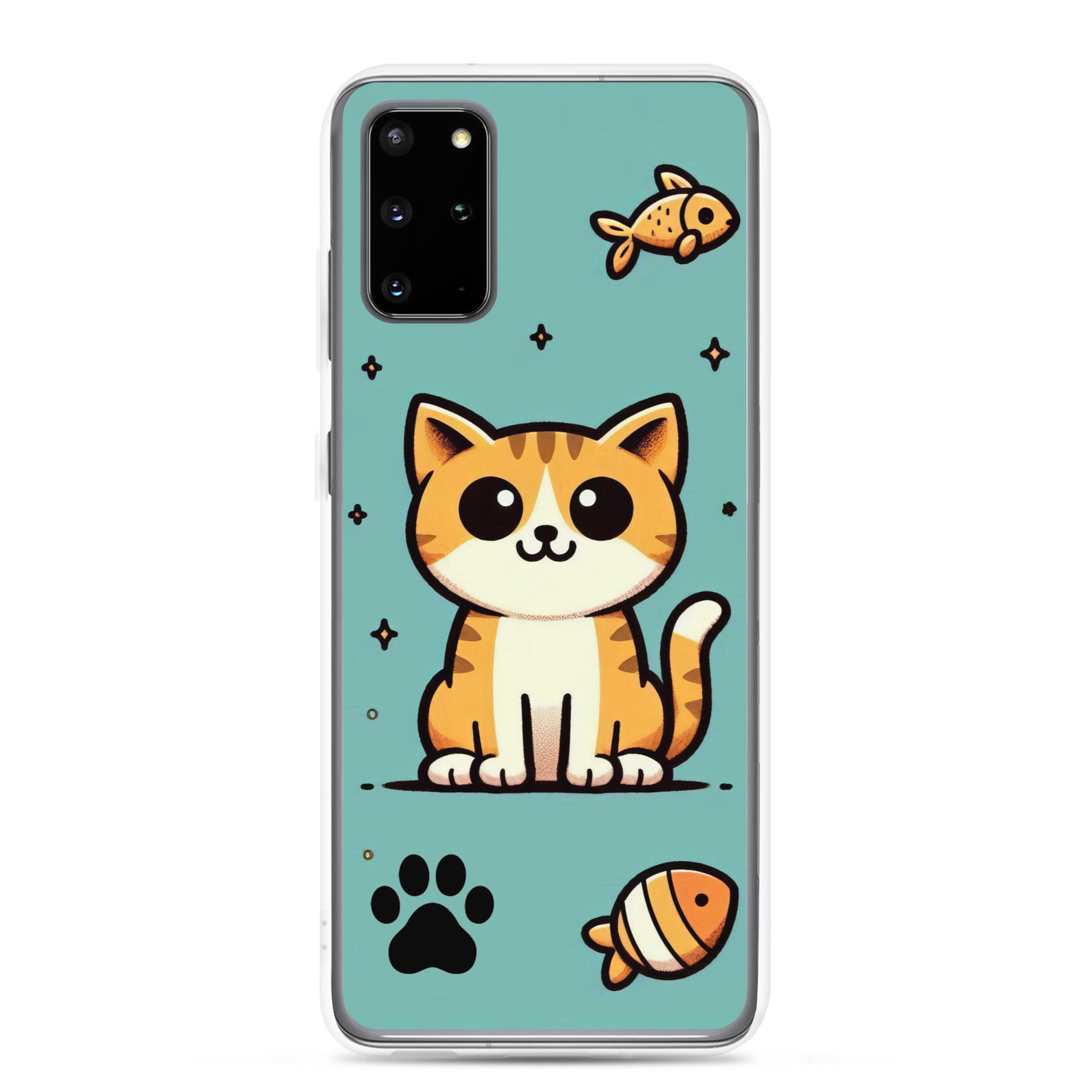 Kid's Samsung Case Happy Cat,tabby Cat, Cute Kitten Cat Lover Phone ...