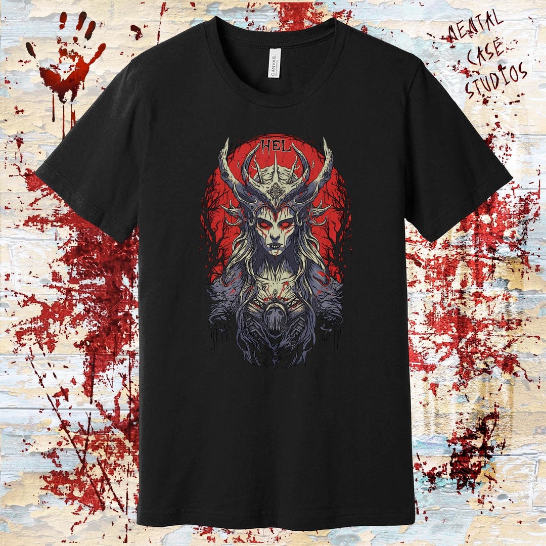 Hel Goddess Shirt, Norse Goddess of Death, Nordic Mythology T-shirt ...