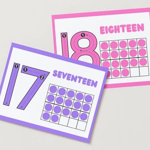 Number Tracing Printable Posters 1-20 | Rainbow Number Tracing ...