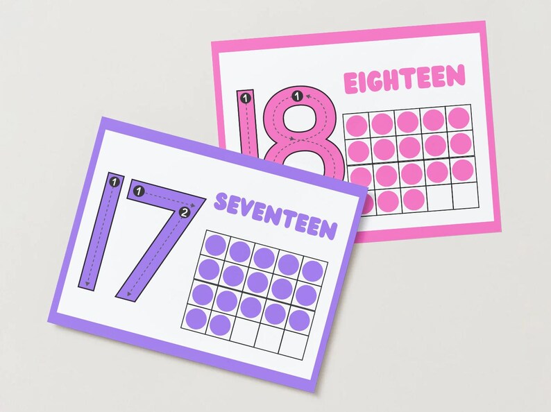 Number Tracing Printable Posters 1-20 | Rainbow Number Tracing ...