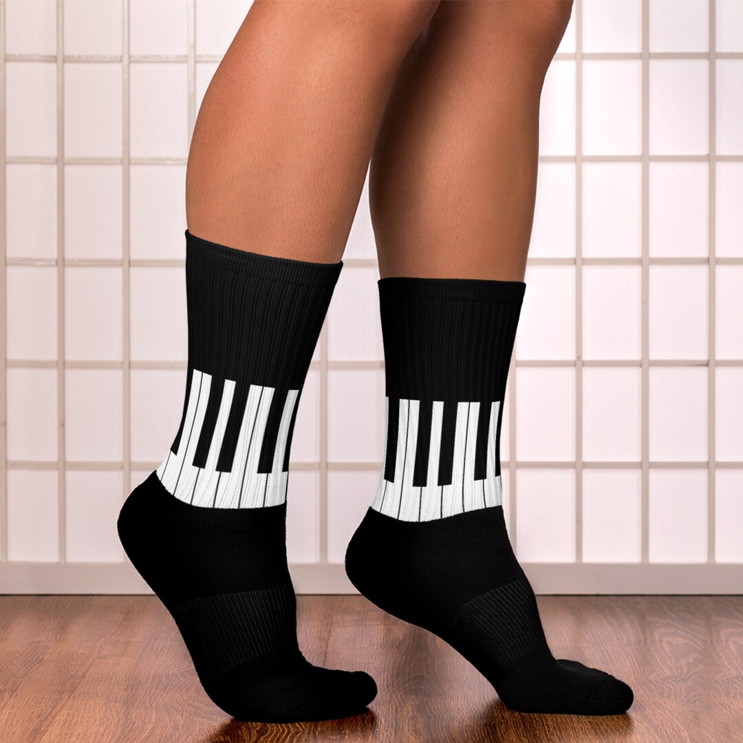 Piano Keys Socks - Etsy