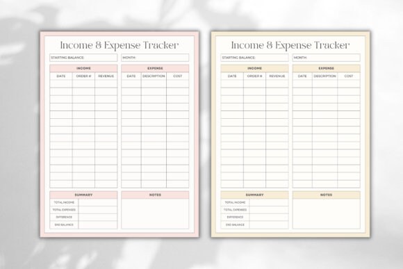 Income & Expense Tracker Template, Income Tracker, Expense Tracker ...