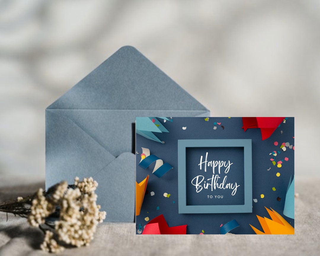 Birthday Card Prints, Editable Birthday Card, Downloadable Birthday ...