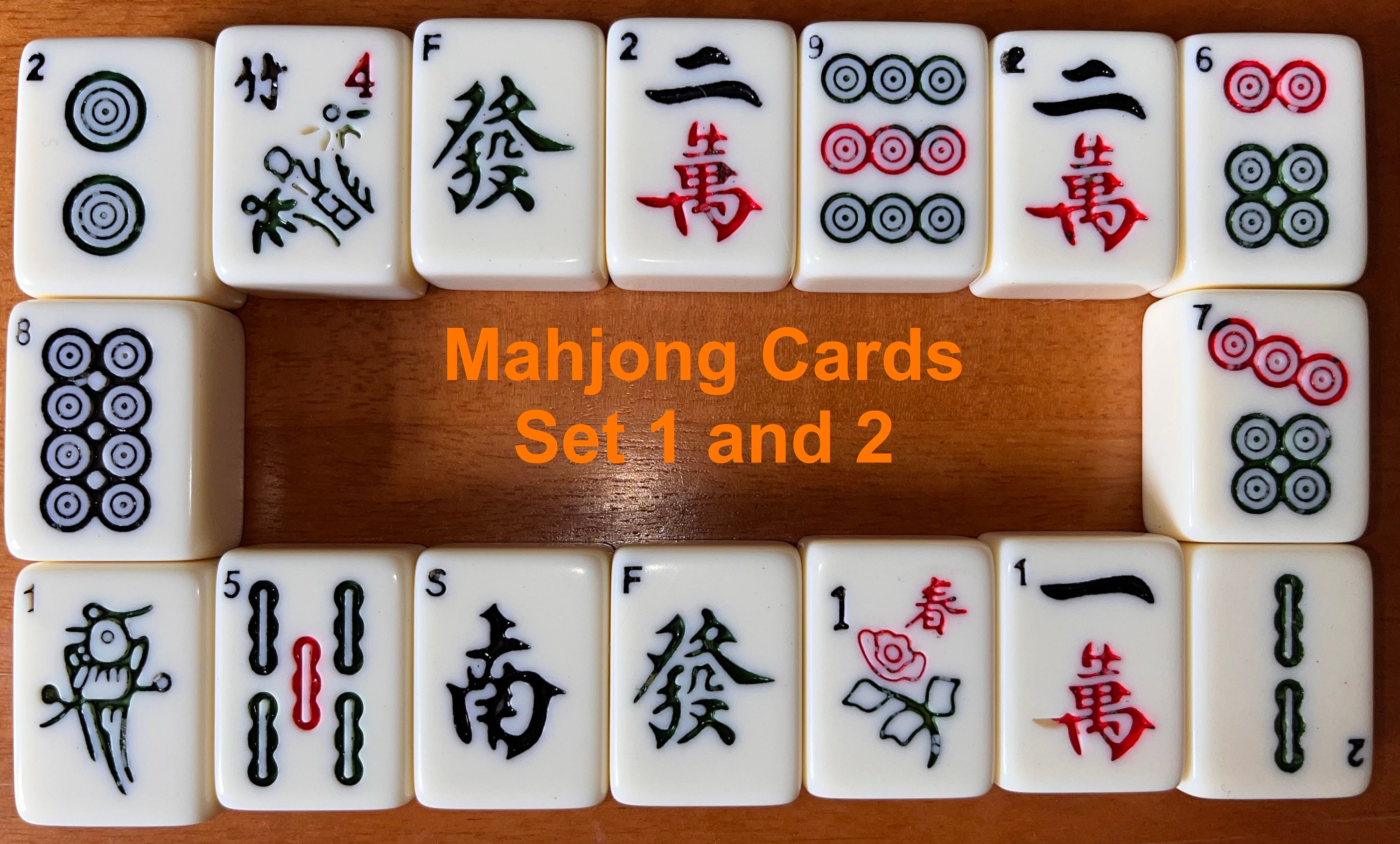 Learning to Play Mahjong Hand Cards Set 1 and 2 Printable PDF - Etsy