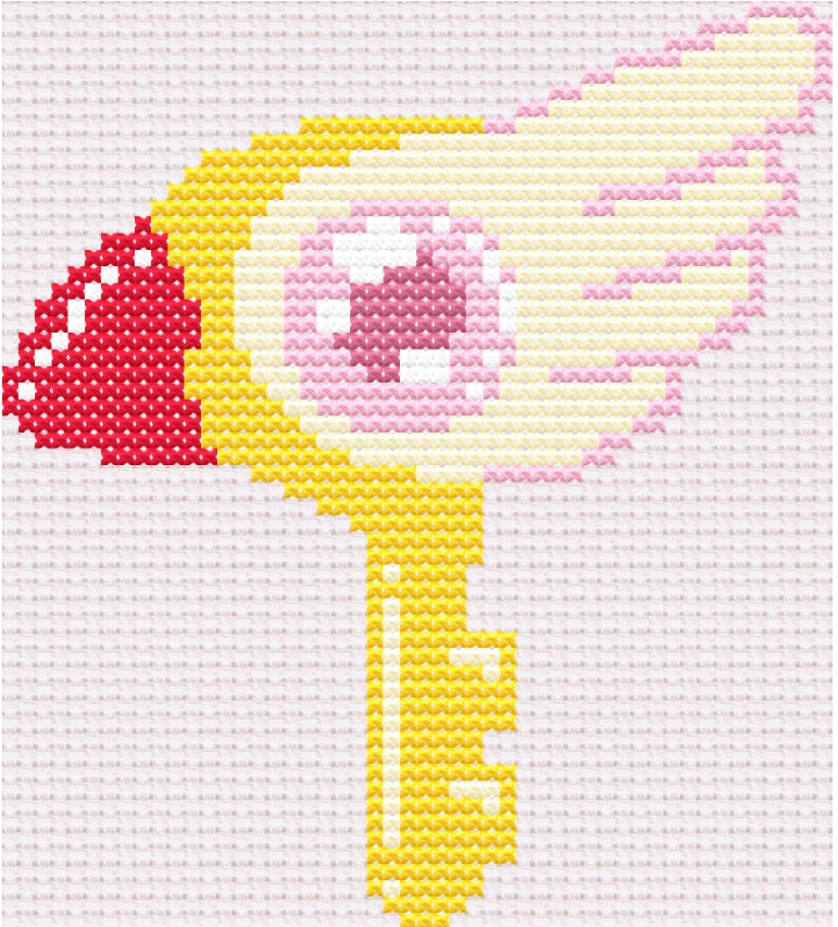 Card Captor Sakura Clow Key Cross Stitch Pattern - Etsy
