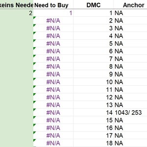 DMC to Anchor, Anchor to DMC Conversion, and Discontinued DMC ...