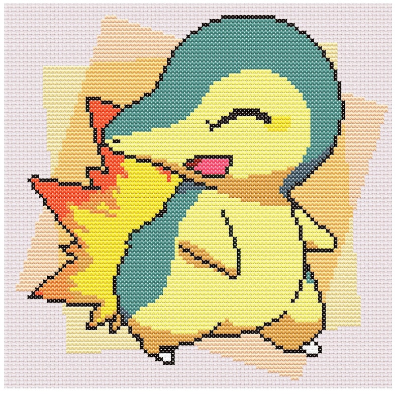 Chibi Cyndaquil Cross-stitch Pattern - Etsy