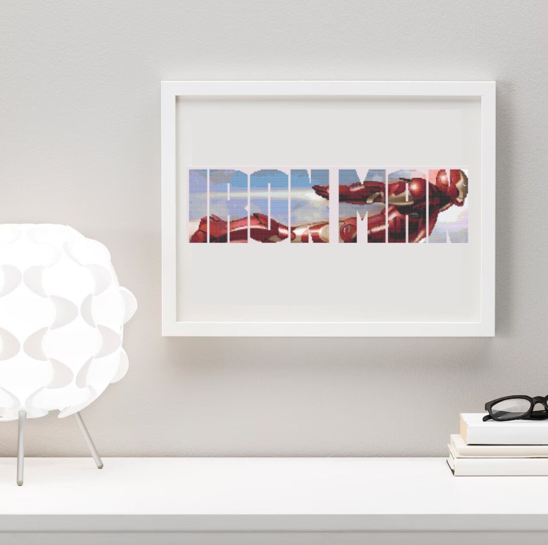 Iron Man Logo Cross-stitch Pattern - Etsy