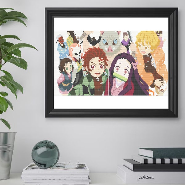 Cross stitch demon slayer - Etsy.de
