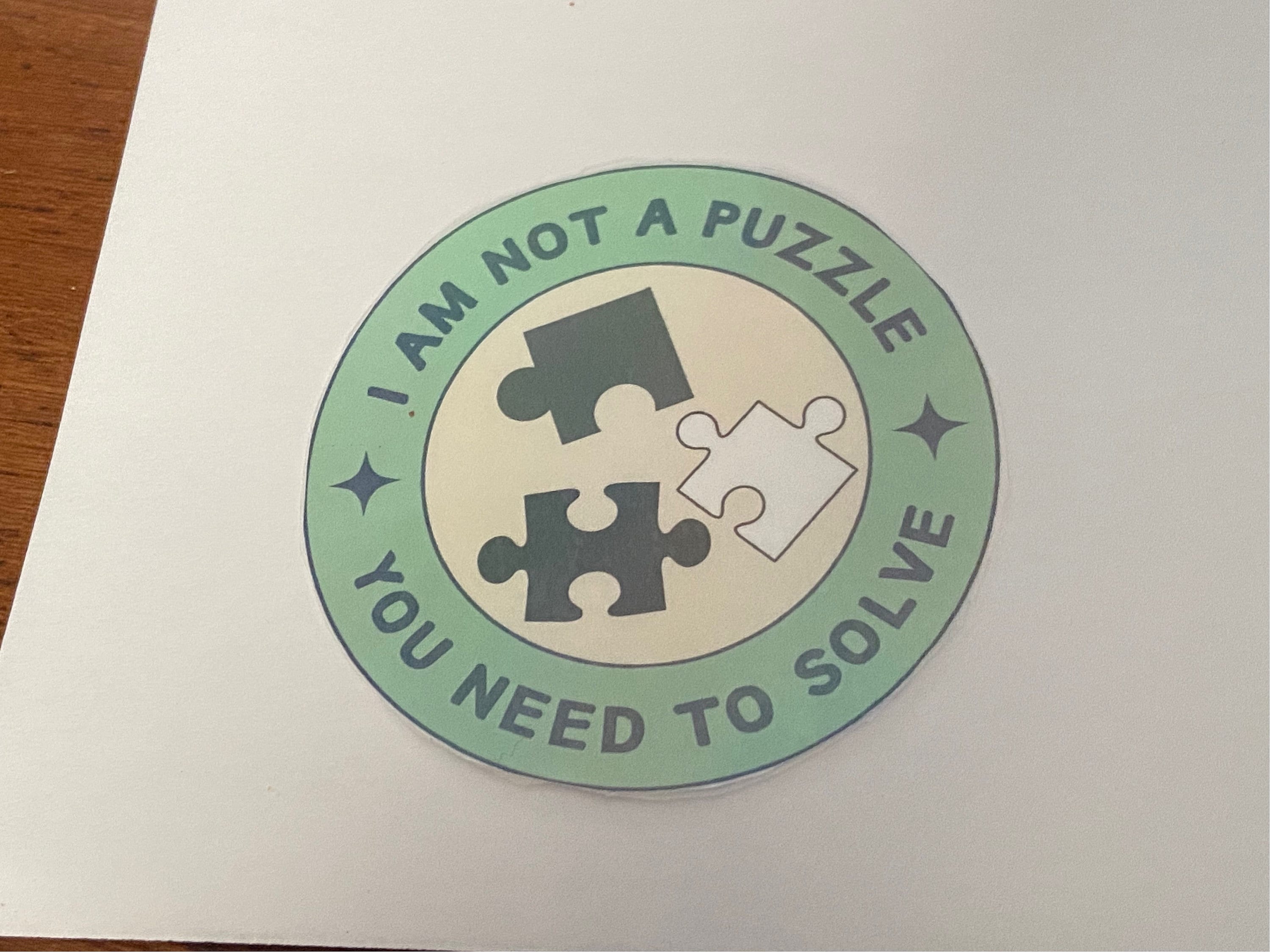 Autism Not a Puzzle Sticker Decal Autism Spectrum - Etsy