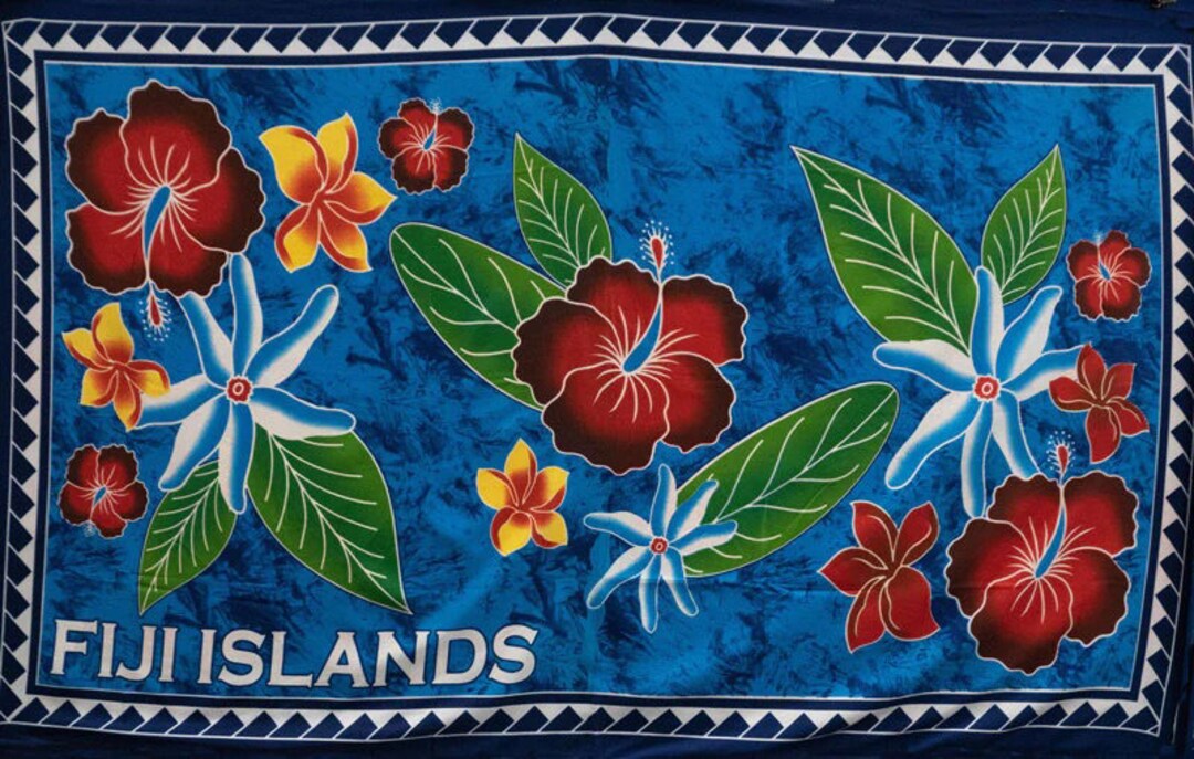 Fiji Islands Tropical Flowers Banana Leaf | Sarong - Etsy