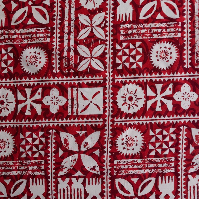 Traditional Polynesian Tapa Design Cotton Fabric - Etsy
