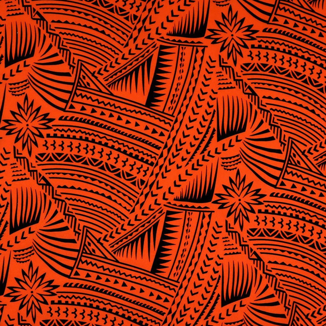 Polynesian Tribal Design 2 Flocked - Etsy