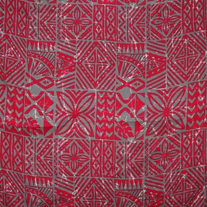 Traditional Polynesian Tapa Design Light Barkcloth | Islands Fabric - Etsy