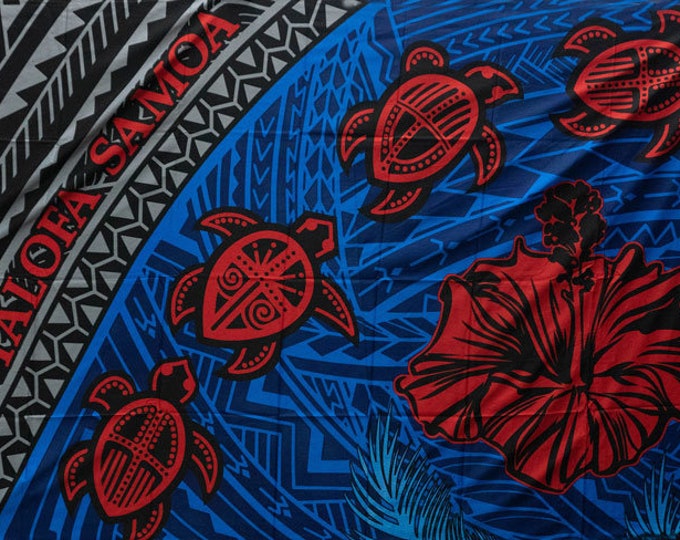 Talofa Samoa Sea Turtles Hibiscus Sarong - Etsy