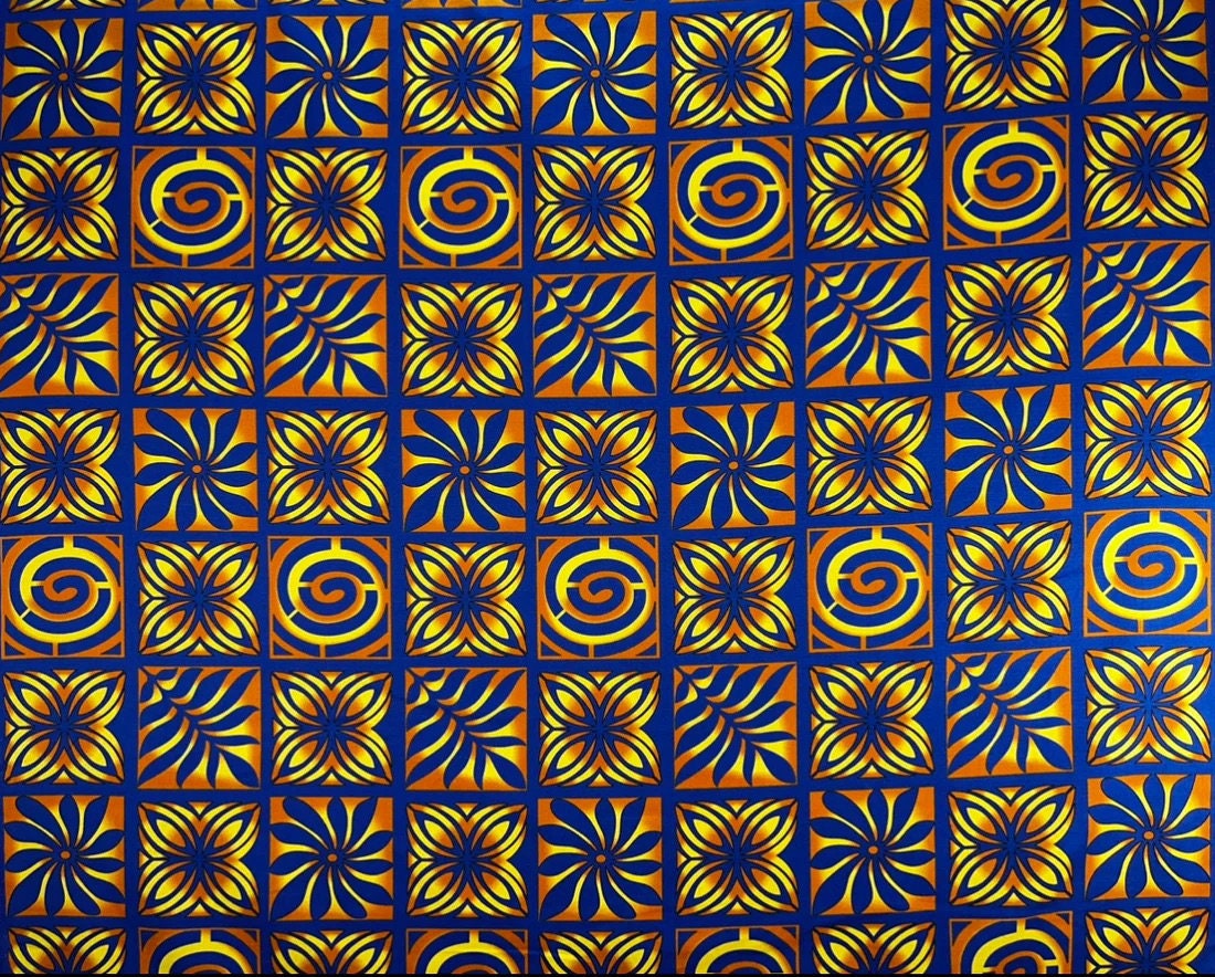 Traditional Polynesian Tapa Design Cotton Light Barkcloth Fabric ...