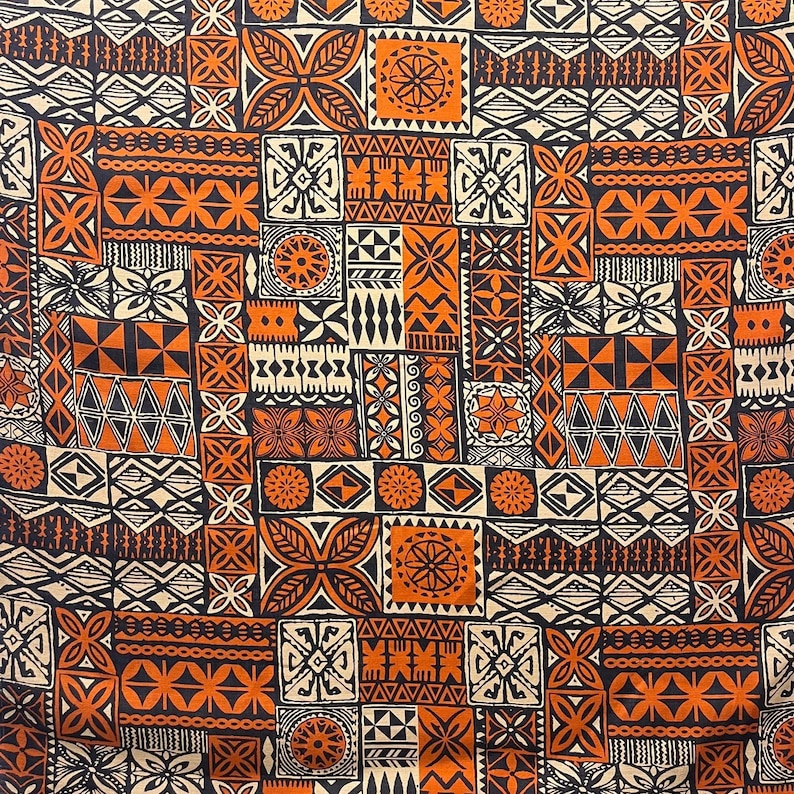 Polynesian Tapa Fabric | Light Barkcloth - Etsy