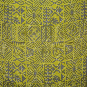 Traditional Polynesian Tapa Design Light Barkcloth | Islands Fabric - Etsy