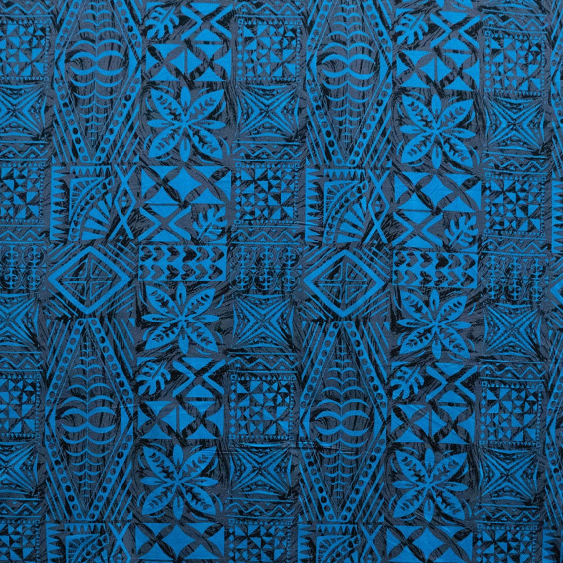 Traditional Tongan Geometric Design Polyester Fabric - Etsy