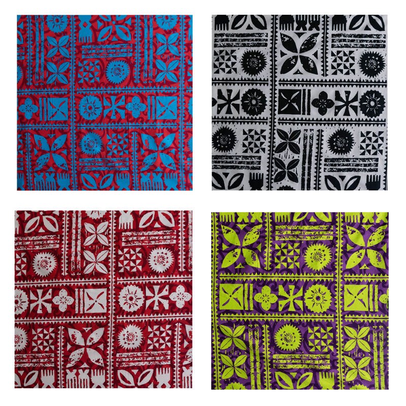 Traditional Polynesian Tapa Design Cotton Fabric - Etsy