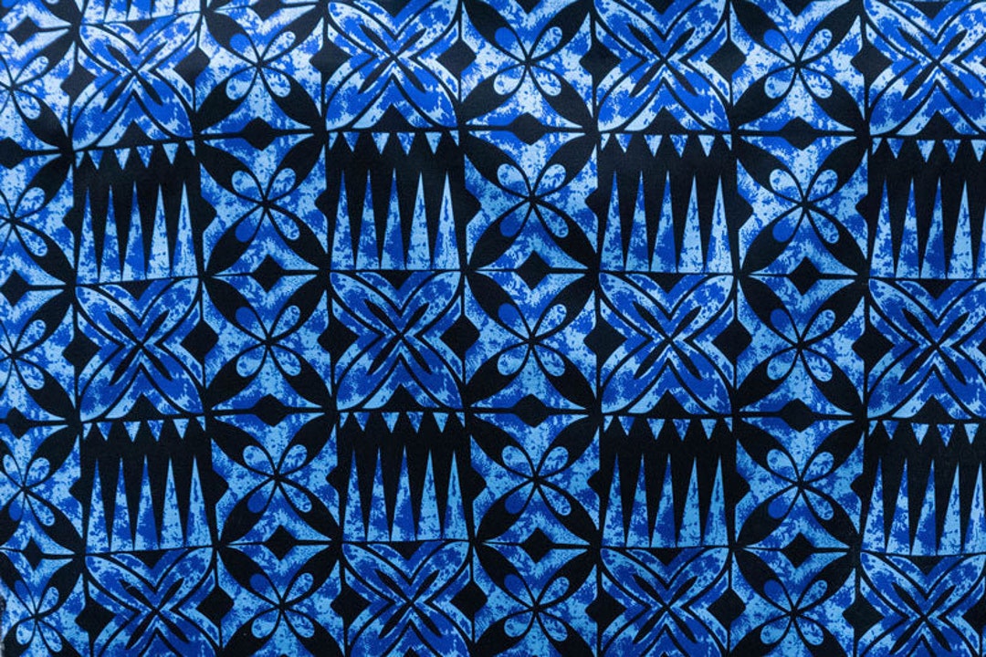 Traditional Tapa Design | Cotton Light Barkcloth Fabric - Etsy