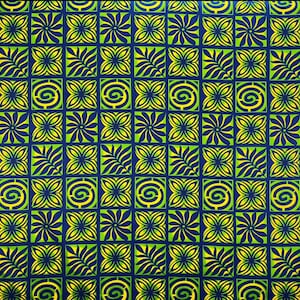 Traditional Polynesian Tapa Design Cotton Light Barkcloth Fabric ...
