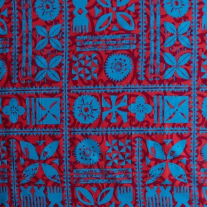 Traditional Polynesian Tapa Design | Cotton Fabric - Etsy