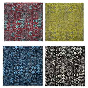 Traditional Polynesian Tapa Design Light Barkcloth | Islands Fabric - Etsy