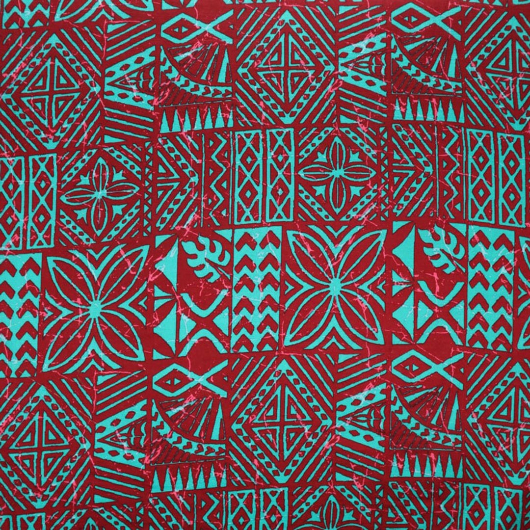 Traditional Polynesian Tapa Design Light Barkcloth | Islands Fabric - Etsy